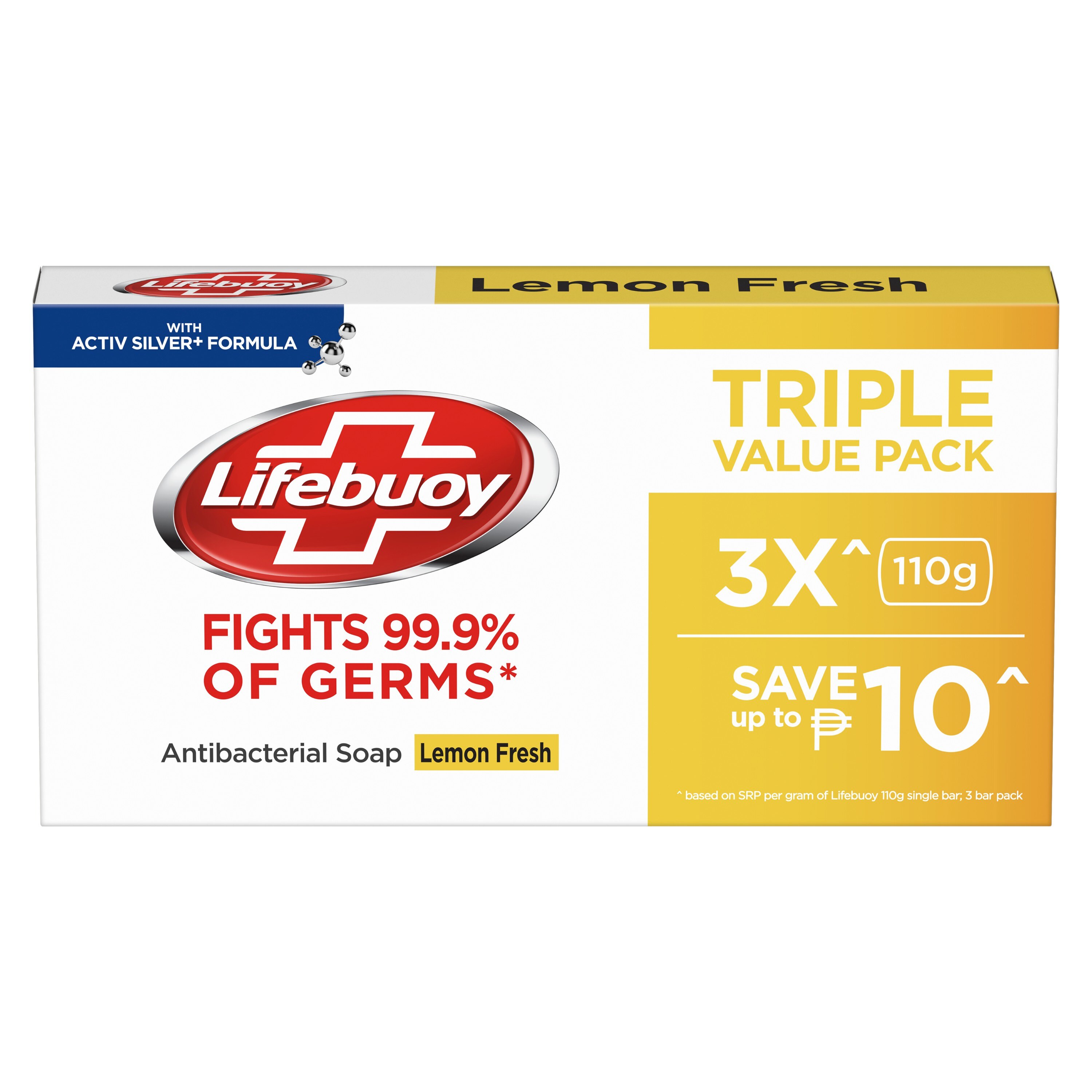 Lifebuoy Antibacterial Soap Lemon Fresh 110gx3 Watsons Philippines