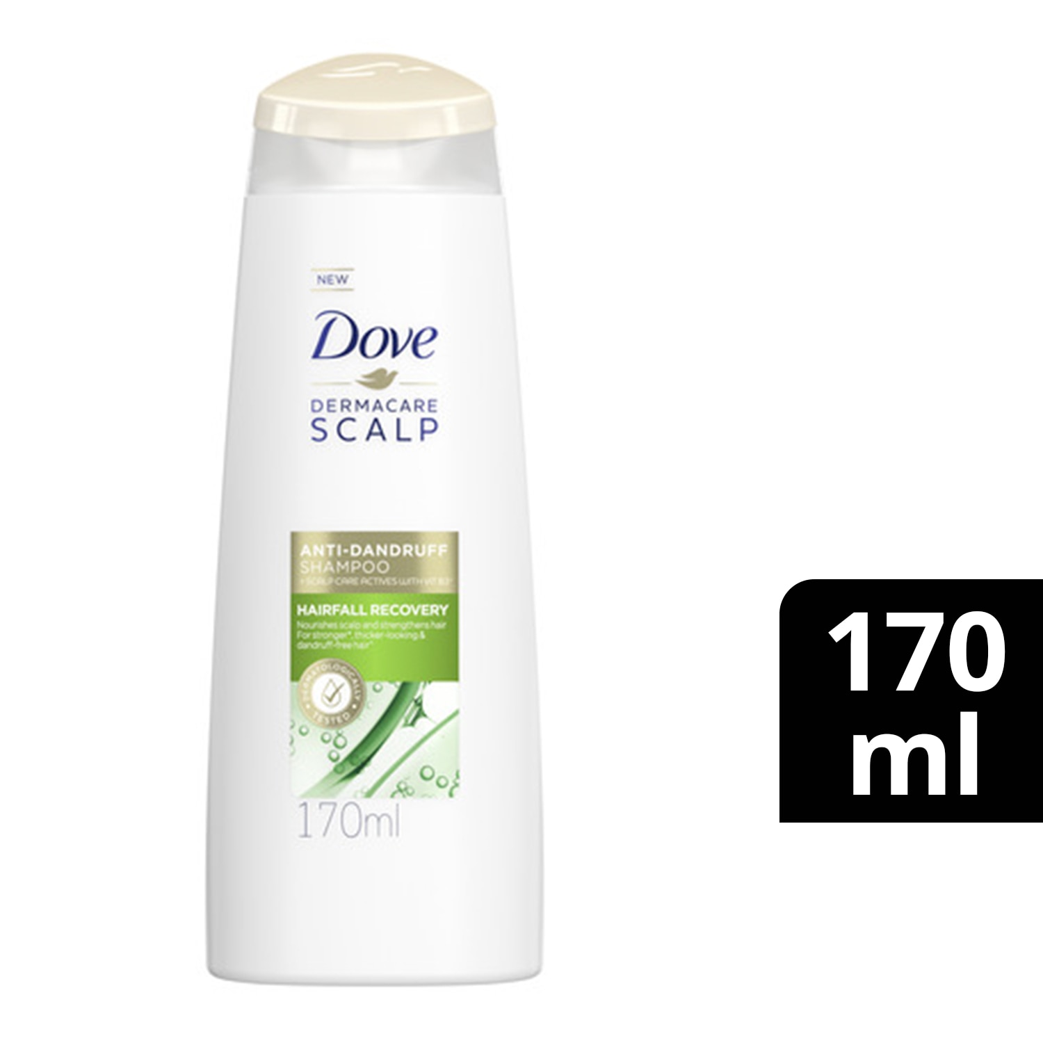 Dove Dermacare Scalp Anti Dandruff Shampoo Hairfall Recovery 170ml