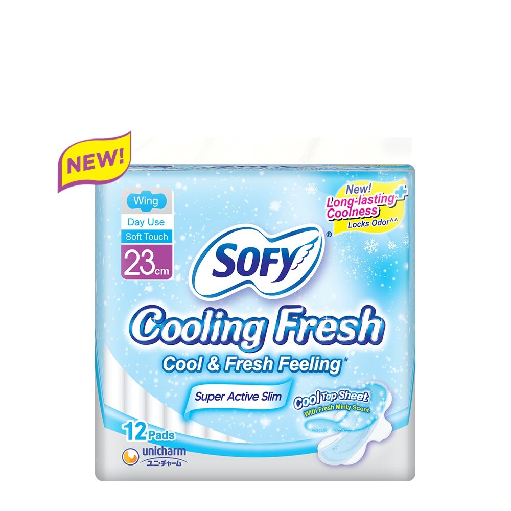 SOFY, SOFY Cooling Fresh Wing 23 cm - 12 pads | Watsons Philippines SOFY, SOFY Cooling Fresh Wing 23 cm - 12 pads | Watsons Philippines