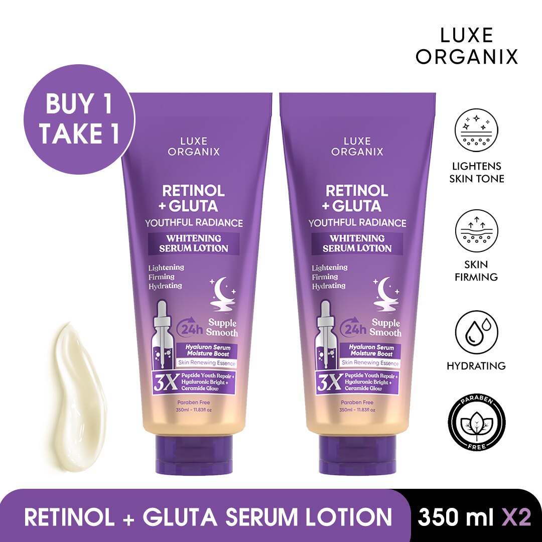 Luxe Organix Retinol Gluta Whitening Serum Lotion Buy 1 Take 1 350ml