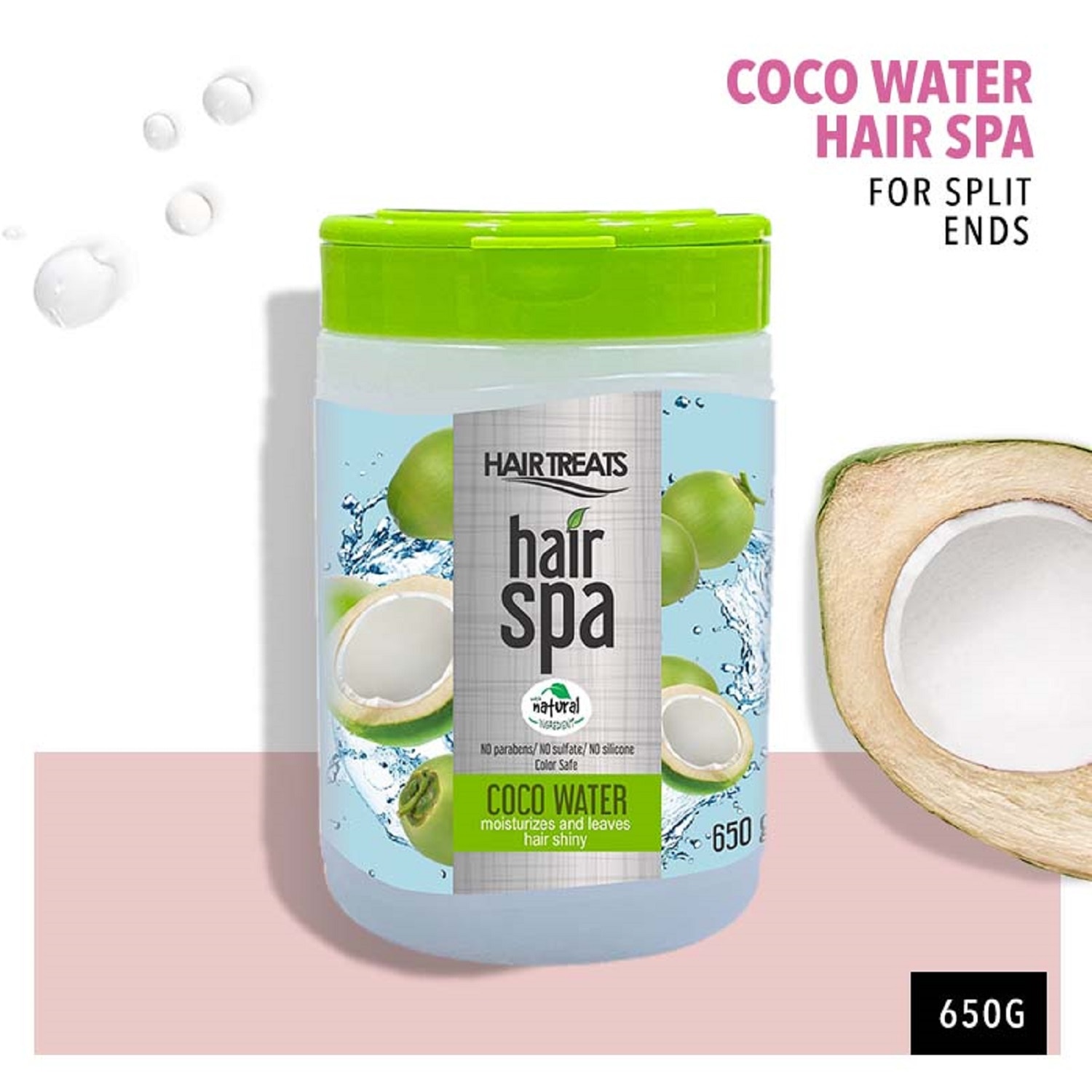 Hair Treats Hair Spa Virgin Coco Water 650g Watsons Philippines