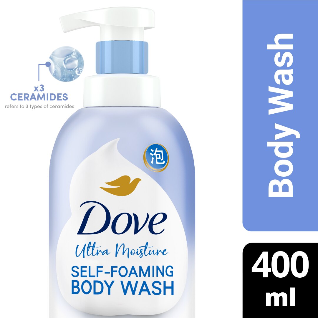 Dove Cloud Self Foaming Body Wash Ultra Moisture With Triple Ceramides
